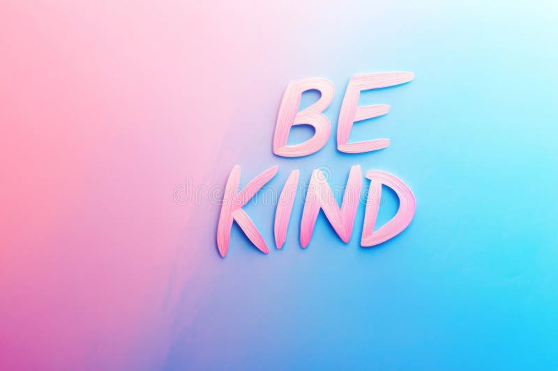 Compassionate Message in Soft Colors Stock Illustration - Illustration ...