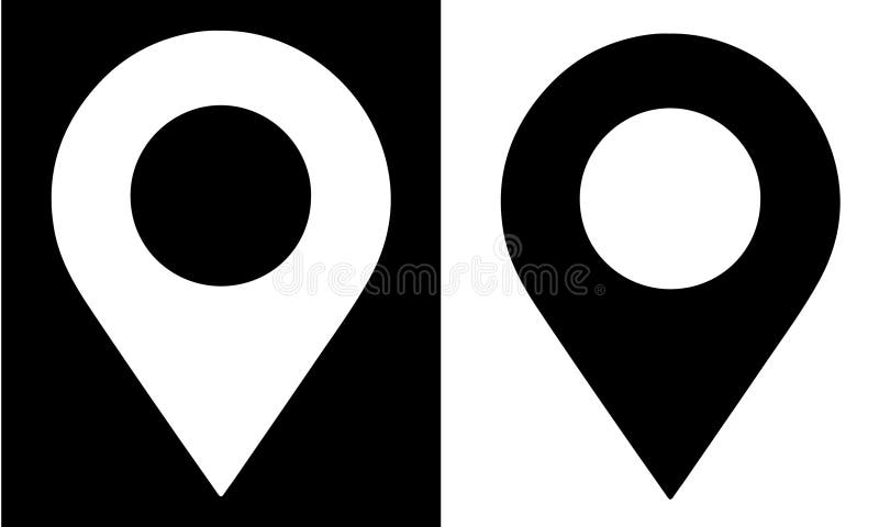 Location Icon Silhouette Vector Art and Illustration Stock Vector ...