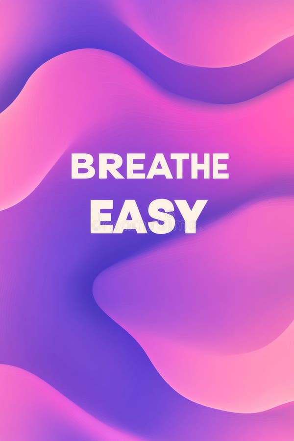 Breathe Easy Relaxation Illustration Stock Illustration - Illustration ...