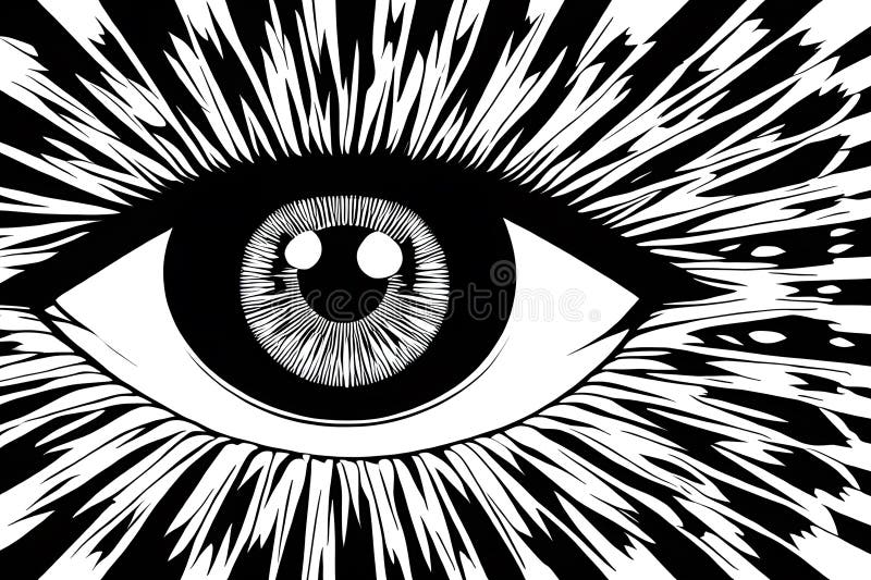 The Illustration Features a Striking Vector Representation Stock Image ...