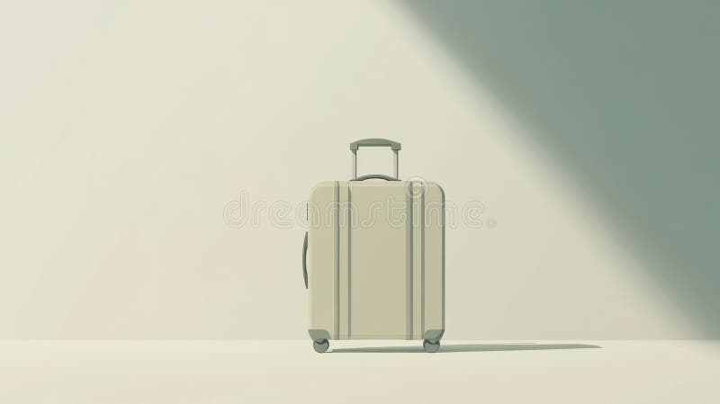 The Illustration Features a Stylish Suitcase with a Handle, Emphasizing ...