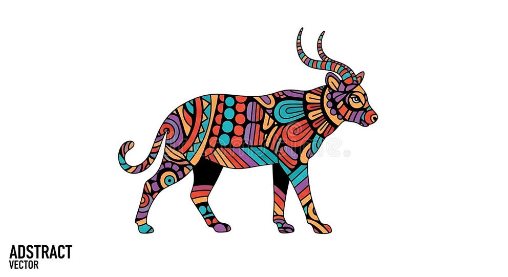 Colorful Antelope Illustration Stock Illustrations – 1,432 Colorful ...