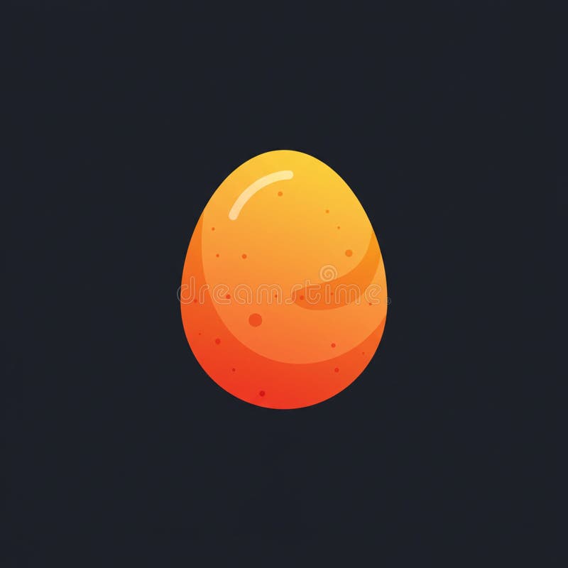 An Illustration Features a Stylized Egg with a Gradient of Vibrant ...