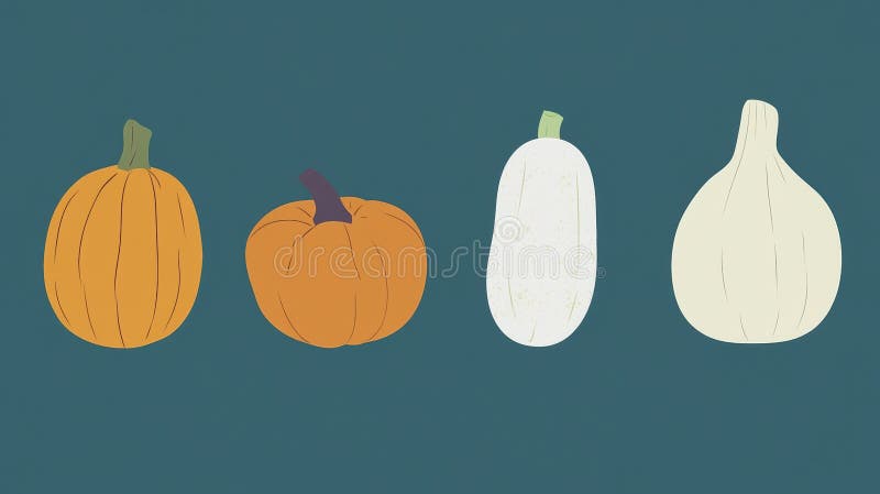 Autumn Harvest Vegetables stock illustration. Illustration of simple ...