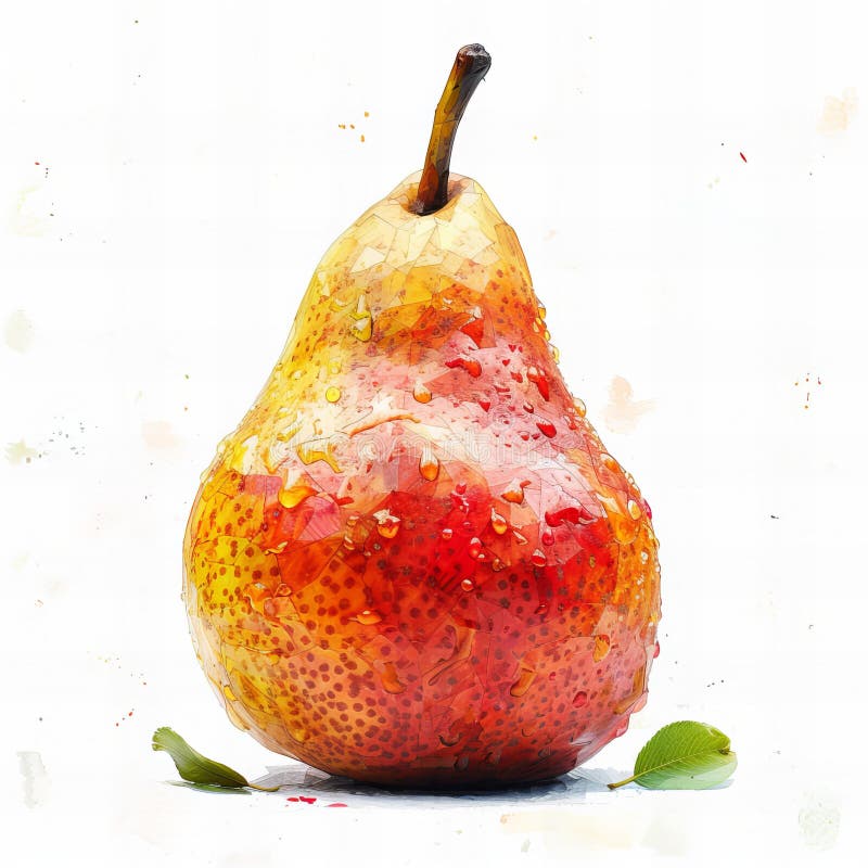 Featuring a Abstract Expressionist Art Style , Pear Fruit Design ...