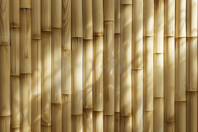 Featuring a Bamboo Background with a Light Colored Wood Grain Texture ...