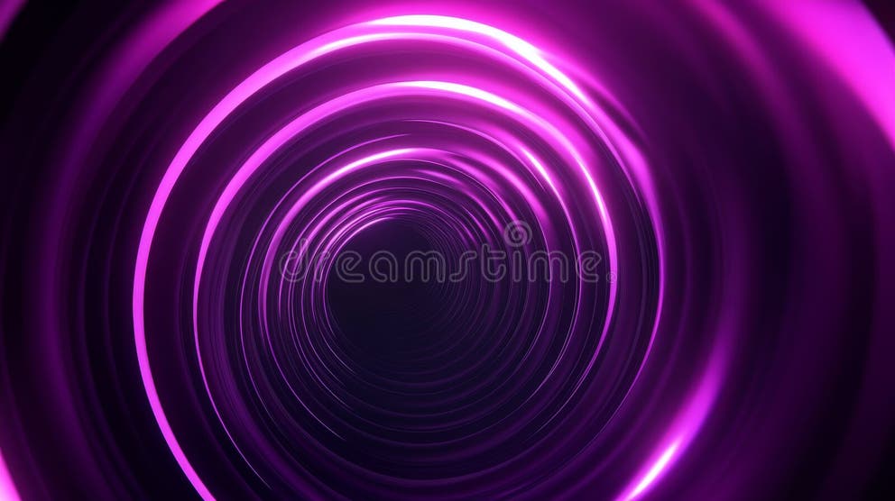 Illustration Featuring a Digital Disco Movement and a Lilac Circle Background Stock Photo ...