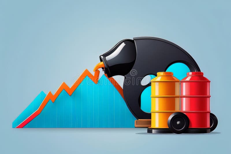 Illustration Featuring Elements Related To Fuel and Gasoline Stock ...