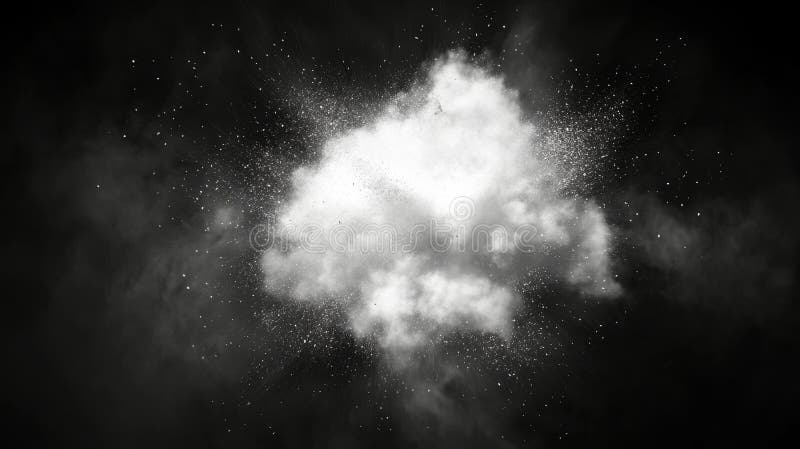 Illustration Featuring an Explosion of Stars on an Abstract Grey ...