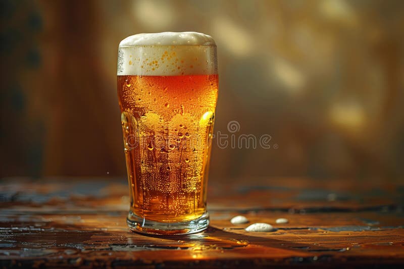 Featuring a Glass of Light Lager in the Cup, High Quality, High ...