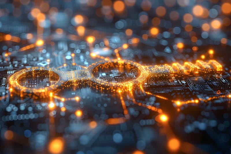 Cybersecurity Concept with Digital Key and Advanced Technology ...