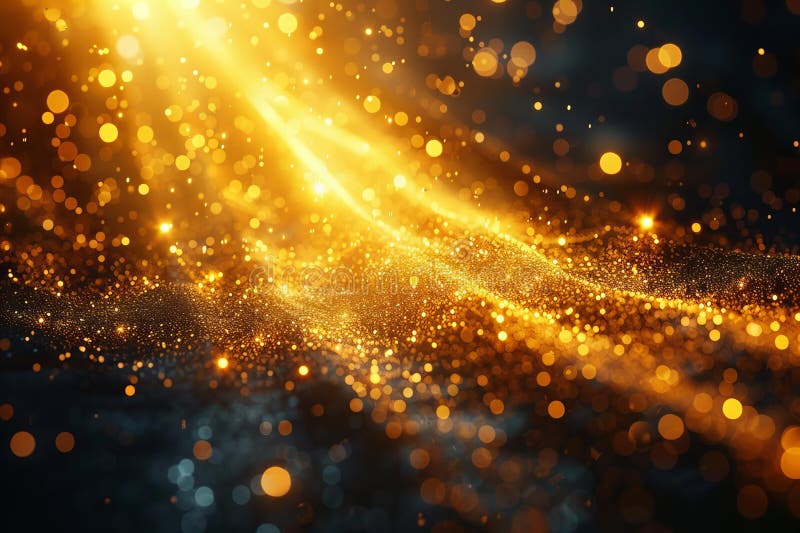 Featuring a Golden Light Shines Down from the Top Left Corner of an ...