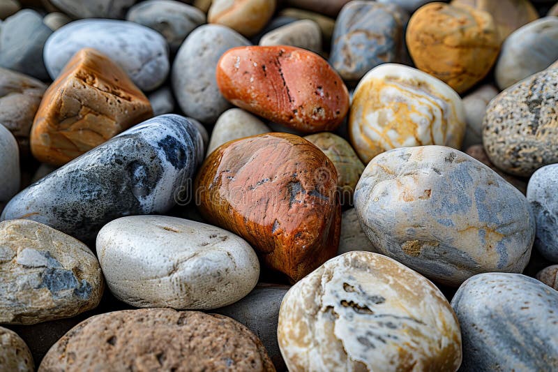 Featuring a the Image is of Many Gray Rocks, High Quality, High ...