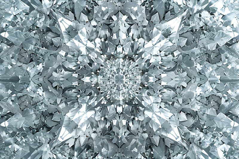 Featuring a Kaleidoscopic Pattern of Crystal and Platinum Shapes ...