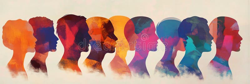 Illustration Featuring Overlapping Head Profiles of Extra Wide ...