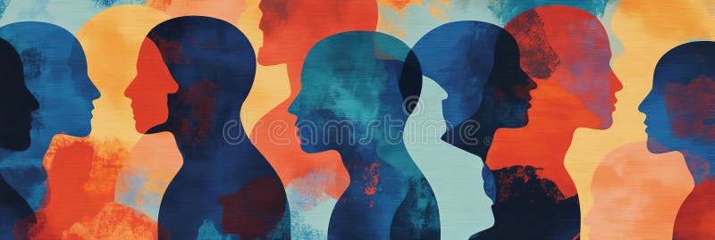 Illustration Featuring Overlapping Head Profiles of Extra Wide ...