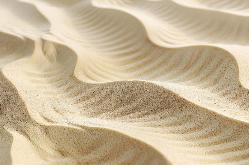 Featuring a Photo of a Sandy Desert with Ripples and Patterns, Creating ...