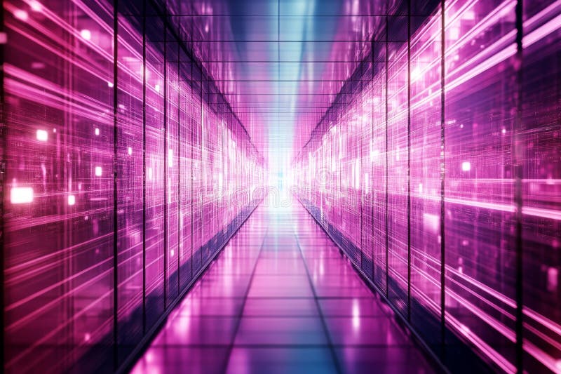 An Illustration Featuring a Pink Laser Backdrop in Line Art Stock Photo ...