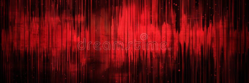 An Illustration Featuring a Red Sound Wave Abstract Background, Vibrant ...