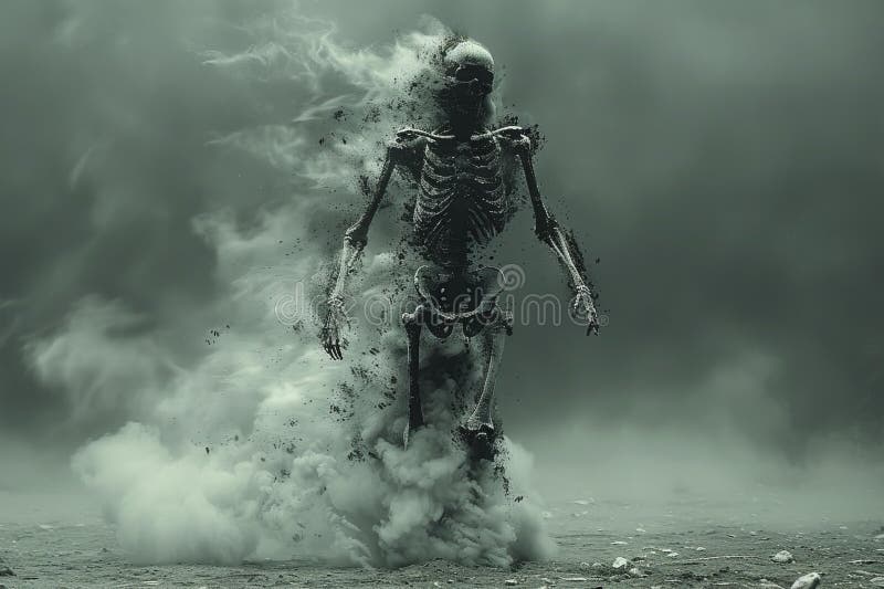 Featuring a Skeleton Made of Dust, with No Bones Visible but the Arms ...