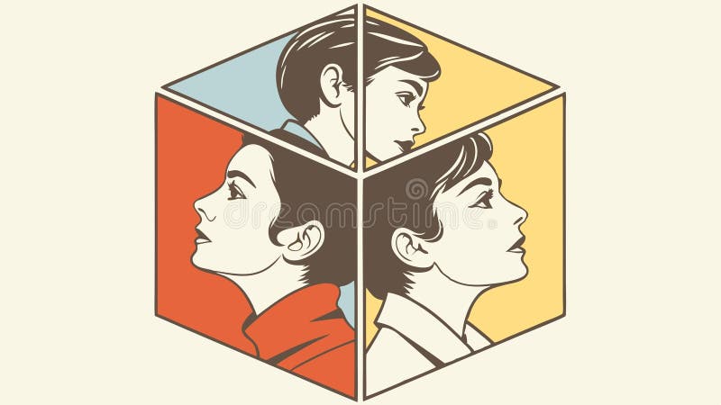 A Set of Three Faces of Guys of Different Types and Nationalities ...