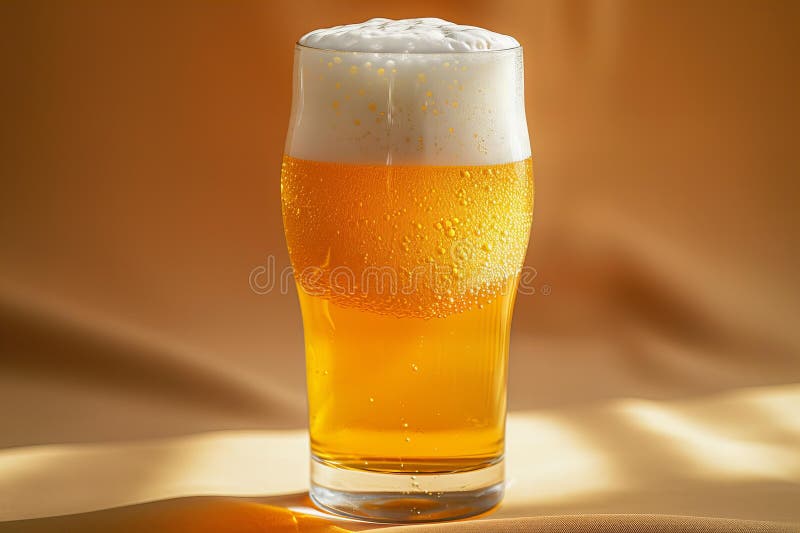 Featuring a Yellow Glass of Beer with Foam on it, High Quality, High ...