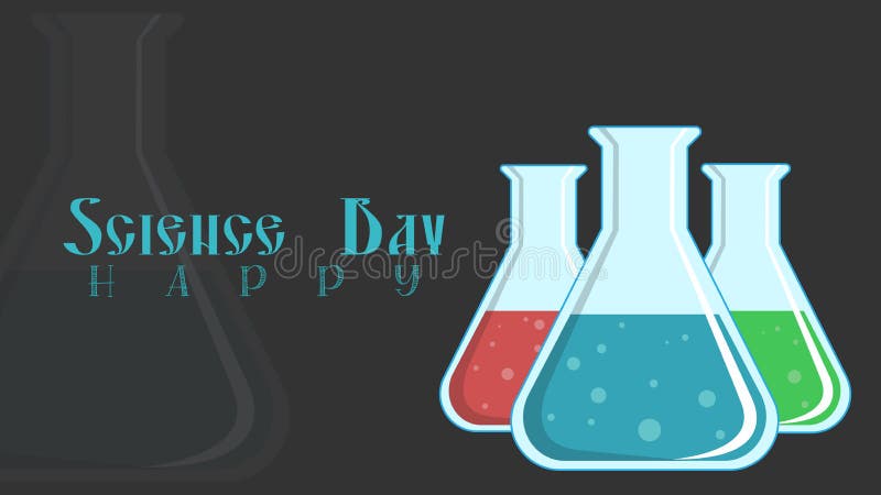 Illustration of 28 February National Science Day Background. Stock ...