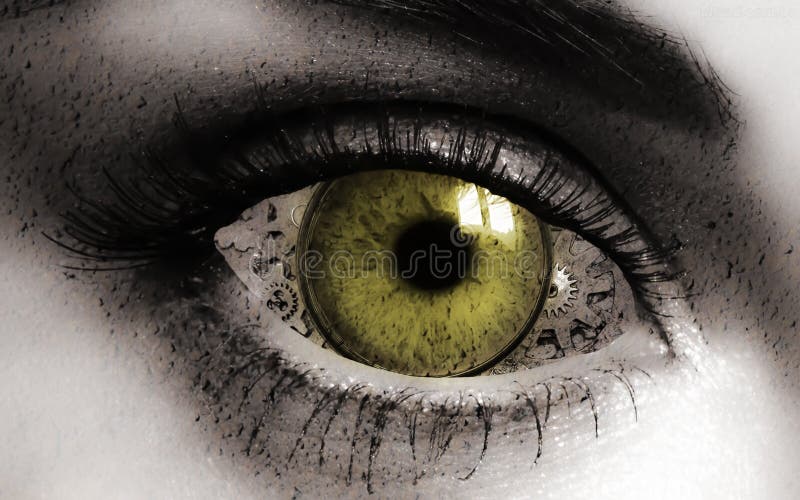 Illustration of a Female Eye Stock Image - Image of vision, face: 154118649