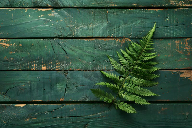 A Fern Leaf is Resting on the Table, High Quality, High Resolution ...