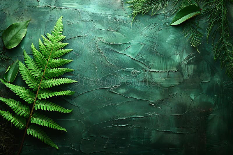 A Fern Leaf is Resting on the Table, High Quality, High Resolution ...