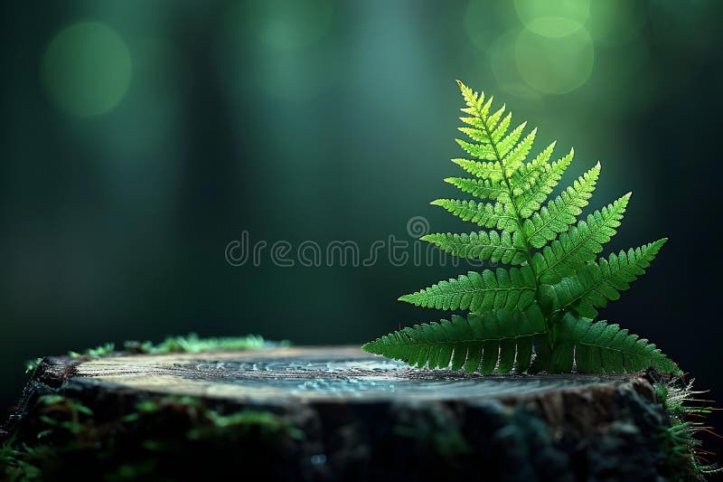 A Fern Leaf is Resting on the Table, High Quality, High Resolution ...