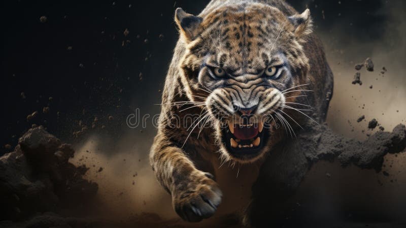 Ferocious Puma Stock Illustrations – 214 Ferocious Puma Stock ...