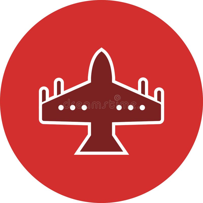 Illustration Fighter Jet Icon for Personal and Commercial Use. Stock ...