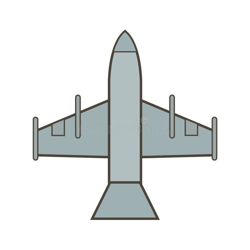 Illustration Fighter Jet Icon for Personal and Commercial Use. Stock ...