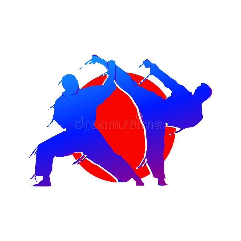 Illustration Fighting Martial Art Design Vector Conceptual Stock ...