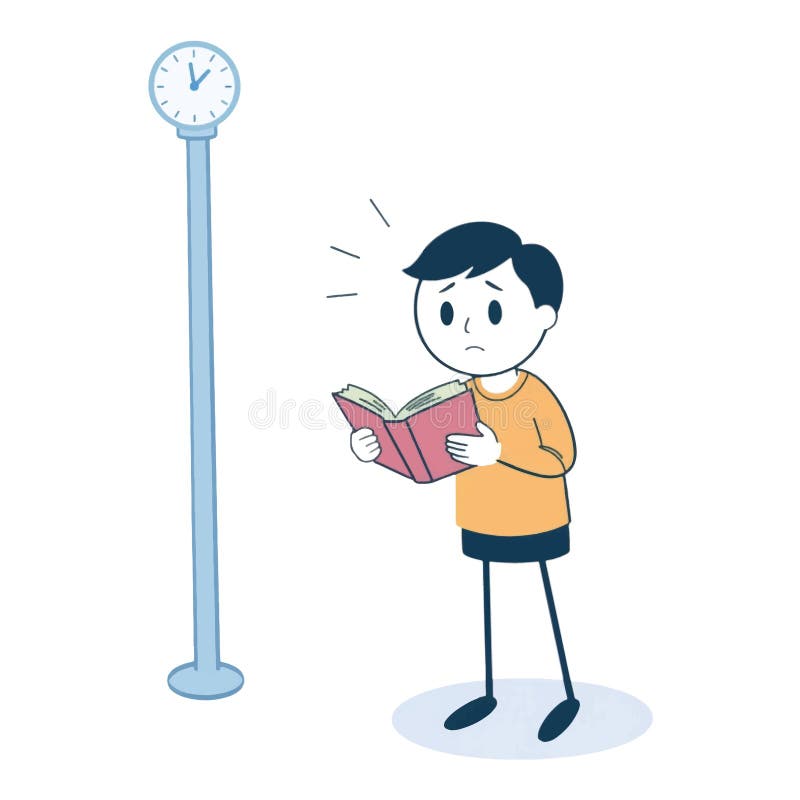 Illustration of Figure Character Feeling Nervous Stock Illustration ...