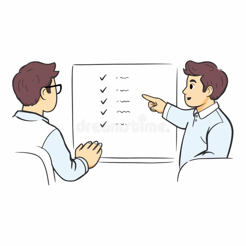 Illustration of Figure Character Training Staff Stock Illustration ...