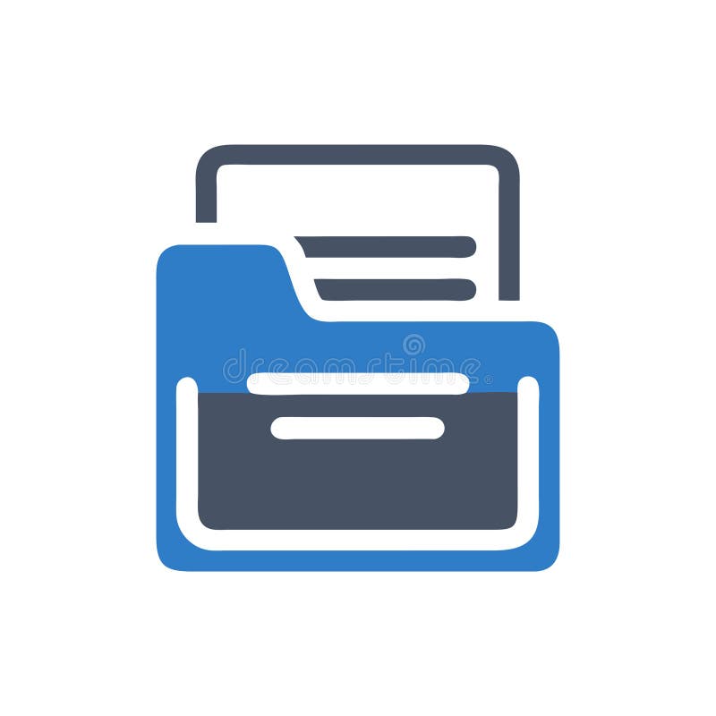 File Folder Icon Illustration Stock Vector - Illustration of graphics ...