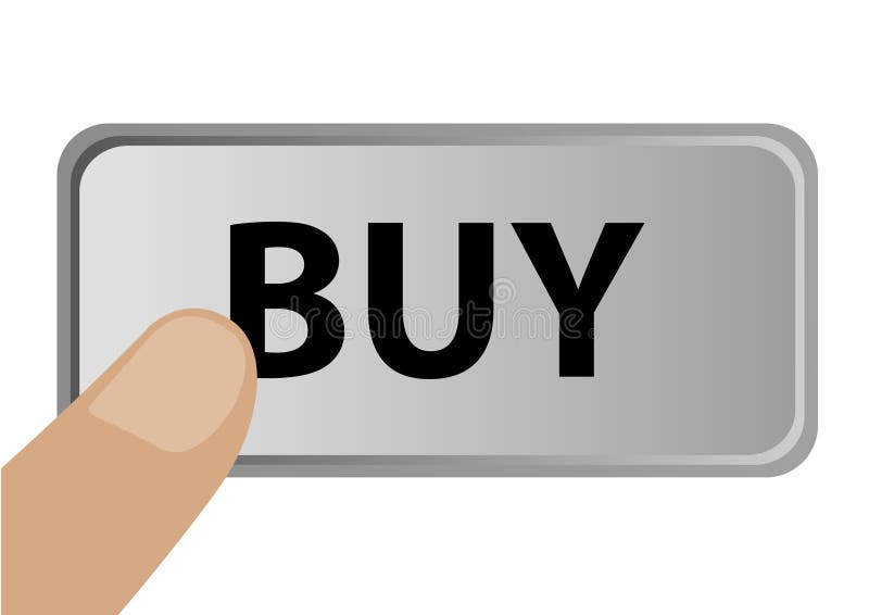 Bid Push Button stock illustration. Illustration of right - 17896223