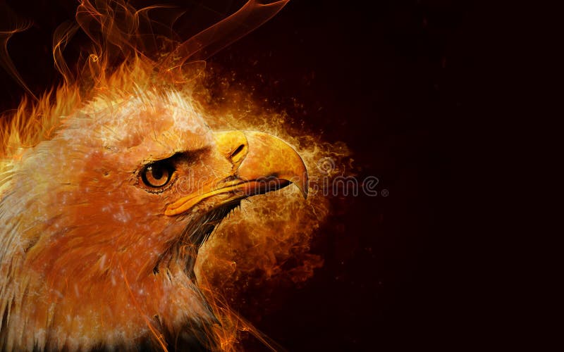 Fire Burning Eagle Stock Illustrations – 668 Fire Burning Eagle Stock ...