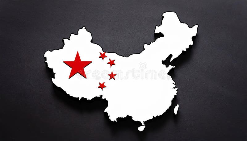 Illustration of a Firefly Map Highlighting Key Locations in China ...