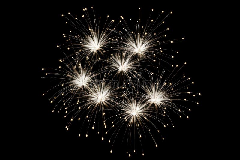 Illustration of Fireworks on Black Stock Illustration - Illustration of ...