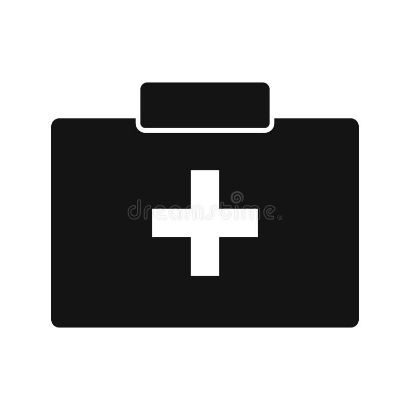 Illustration First Aid Box Icon for Personal and Commercial Use. Stock ...