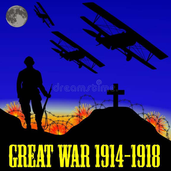 Illustration of the First World War (the Great War Stock Vector ...