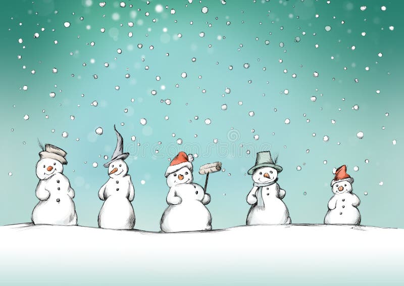 Snowmen Faces Stock Illustrations – 42 Snowmen Faces Stock ...