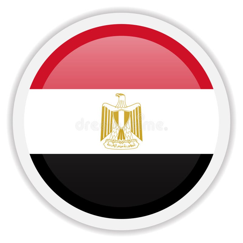 Flag of EGYPT. National Symbol, Vector Illustration Stock Vector ...