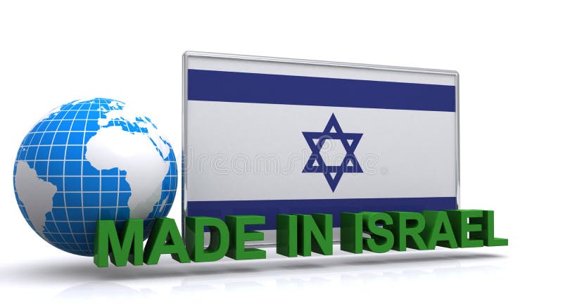 Made in Israel stock illustration. Illustration of artistic - 107491539
