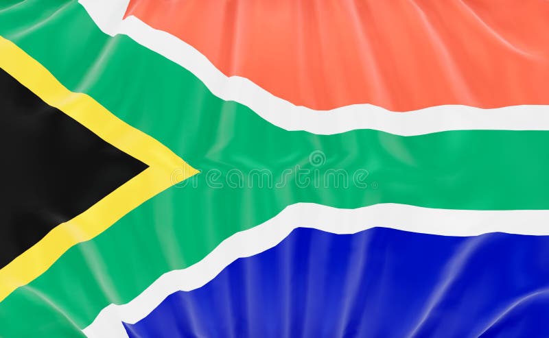 Illustration of the Flag of South Africa Stock Illustration ...