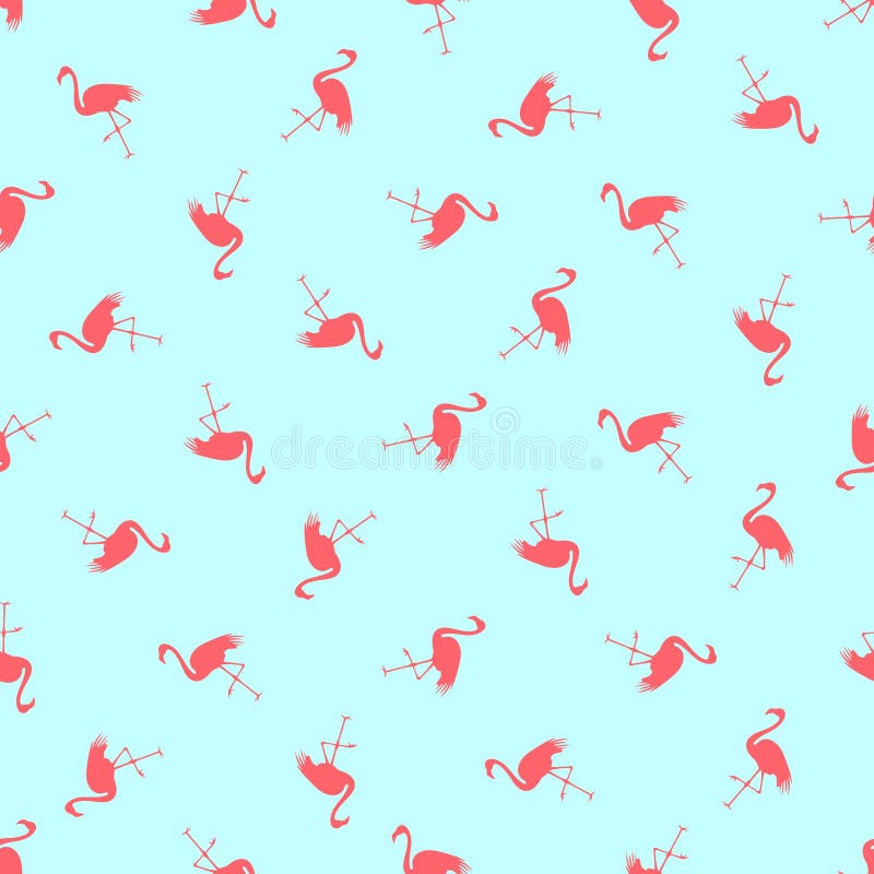 Flamingo Seamless Pattern on Mint Green Background. Stock Vector ... Flamingo Seamless Pattern on Mint Green Background. Stock Vector ...