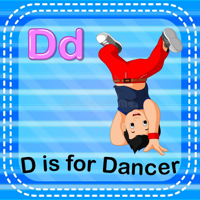 Flashcard Letter D Dance Stock Illustrations – 2 Flashcard Letter D ...